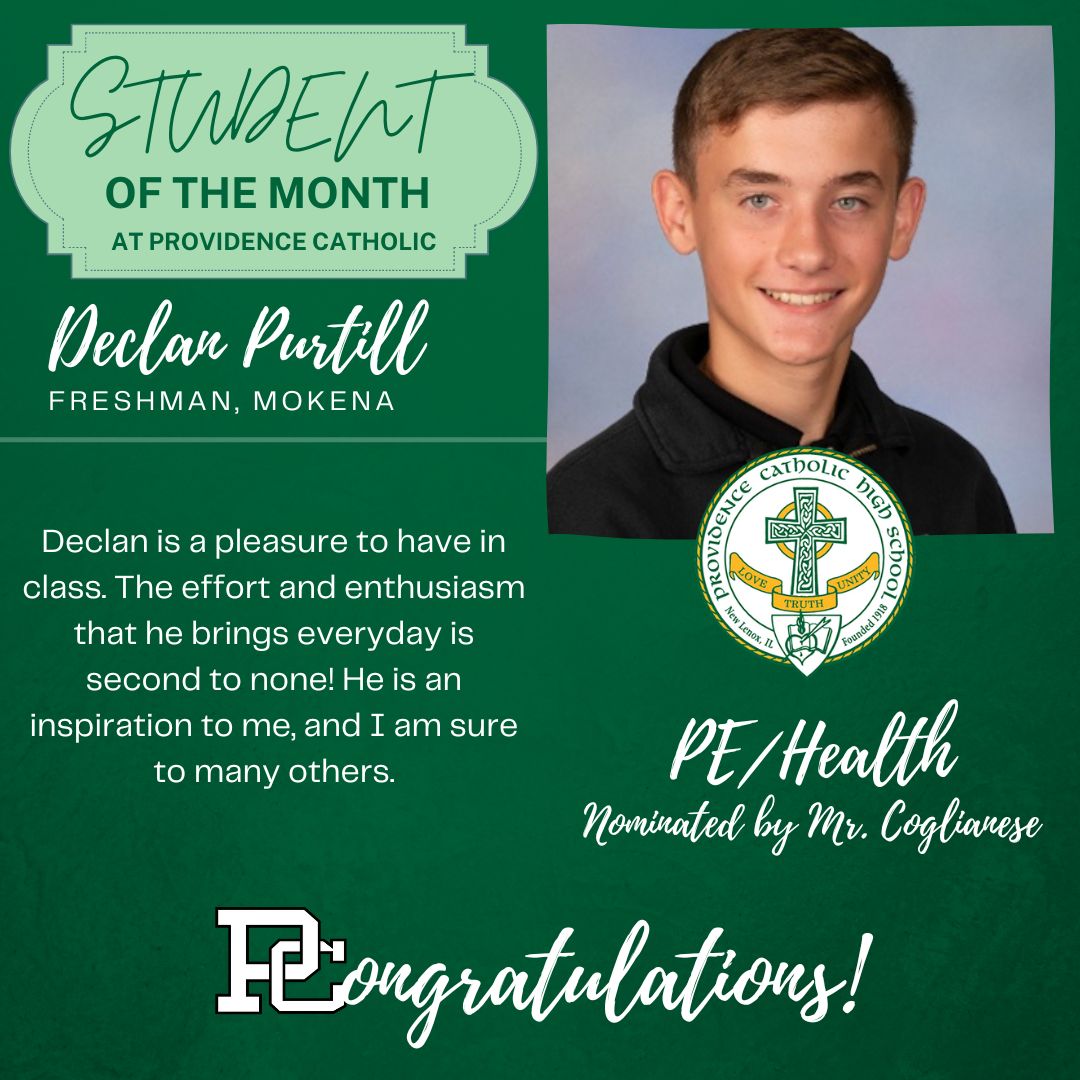 Providence Catholic Names Students of the Month for December ...
