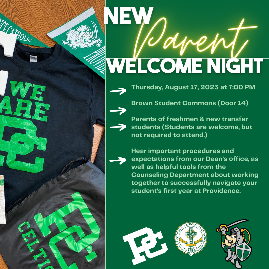 New Parent Welcome Night this Thursday | Providence Catholic High School